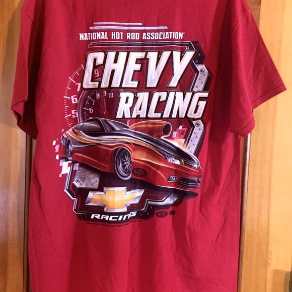 Gildan | Shirts | Chevy Racing Tshirt Red Size Large Nwpt | Poshmark